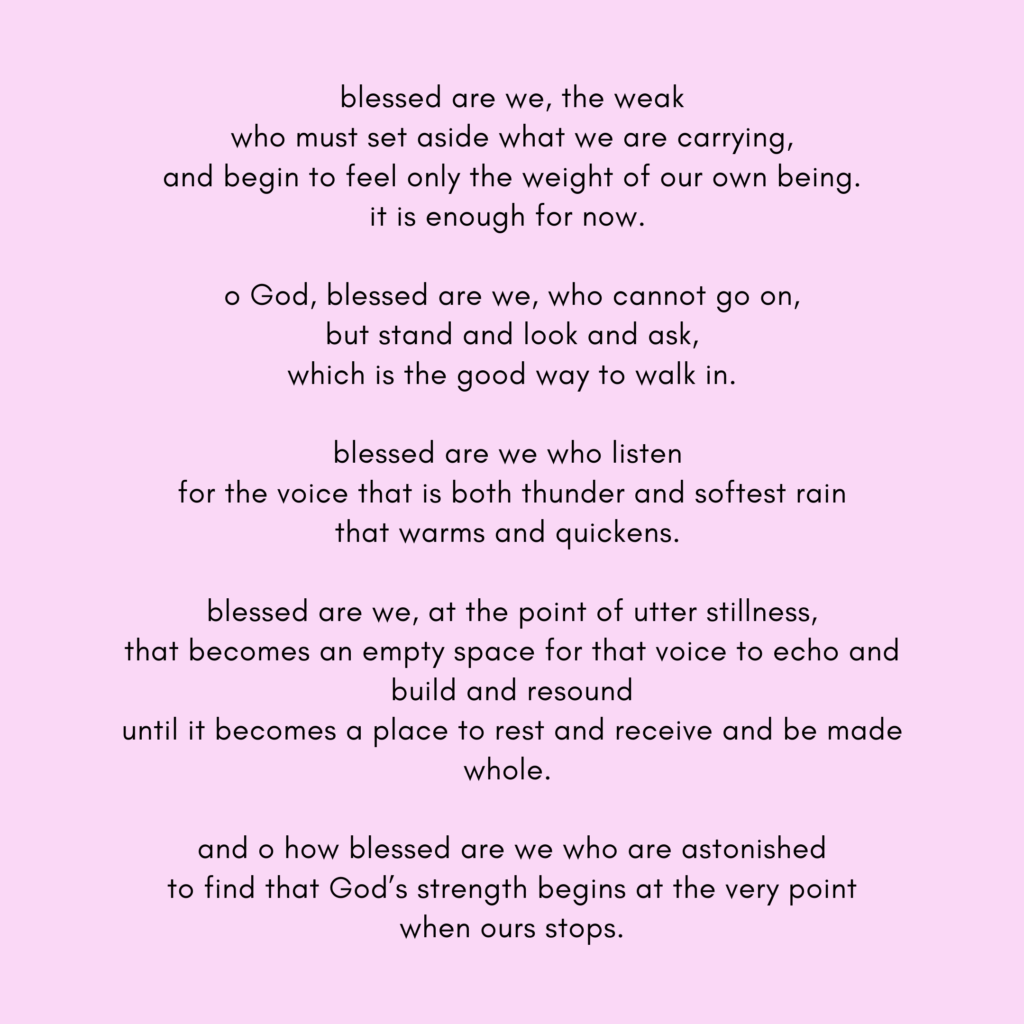 a blessing when the road is long - Kate Bowler