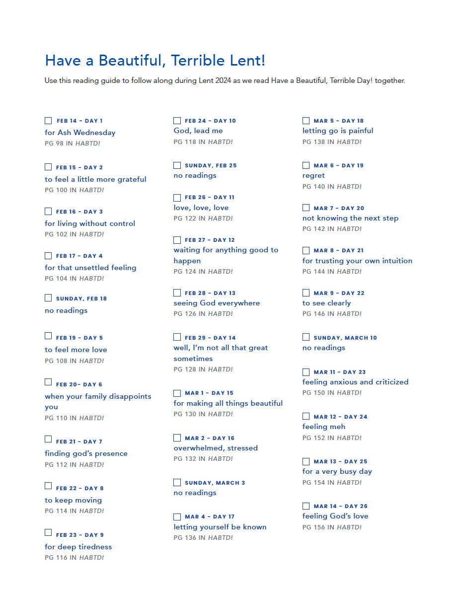 Have a Beautiful, Terrible Lent - Kate Bowler